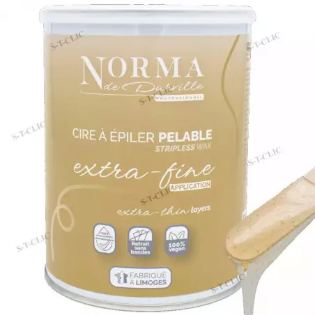 Cire pelable extra fine 800 g Norma Durville – sans bande